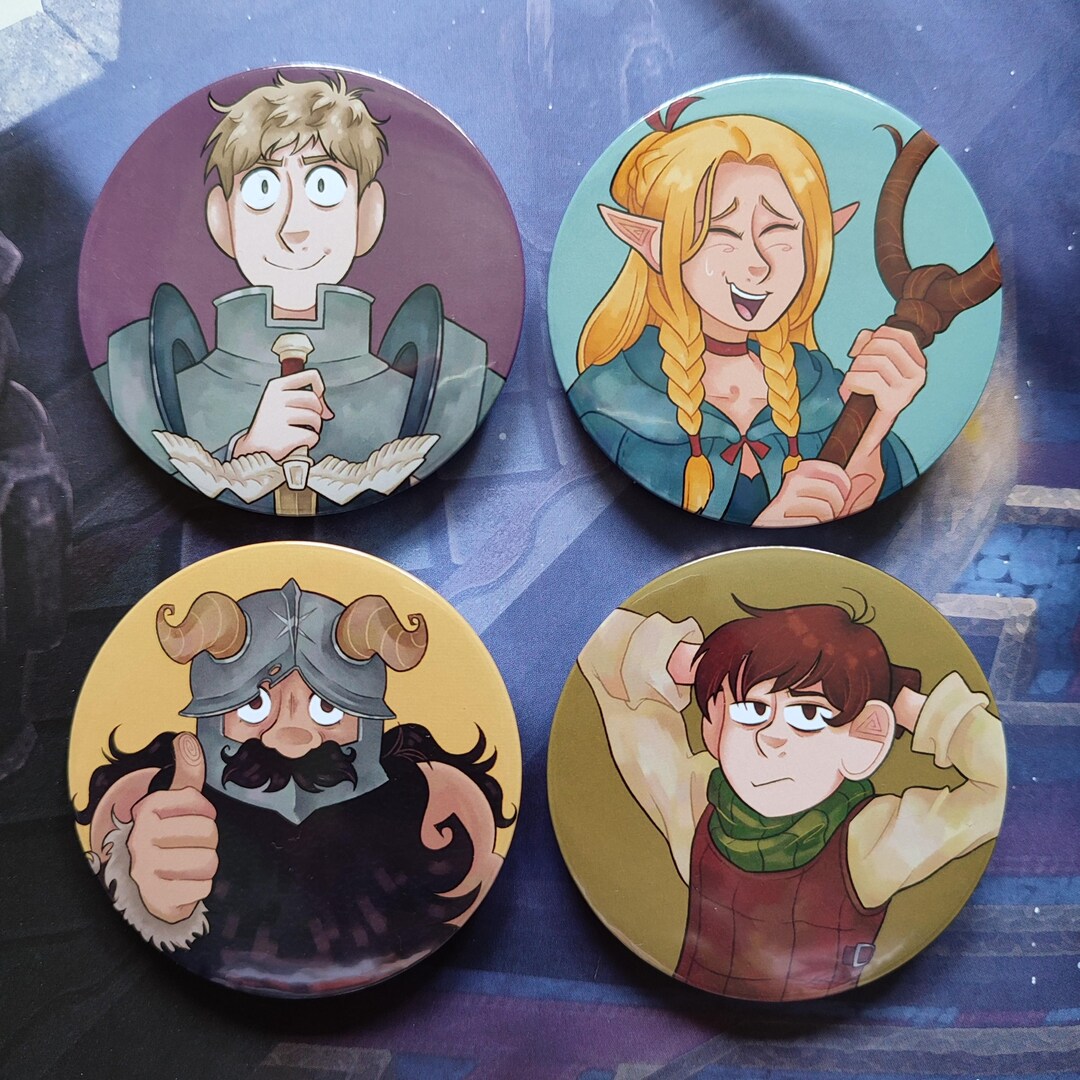 Dungeon Meshi Delicious in Dungeon Buttons - Etsy