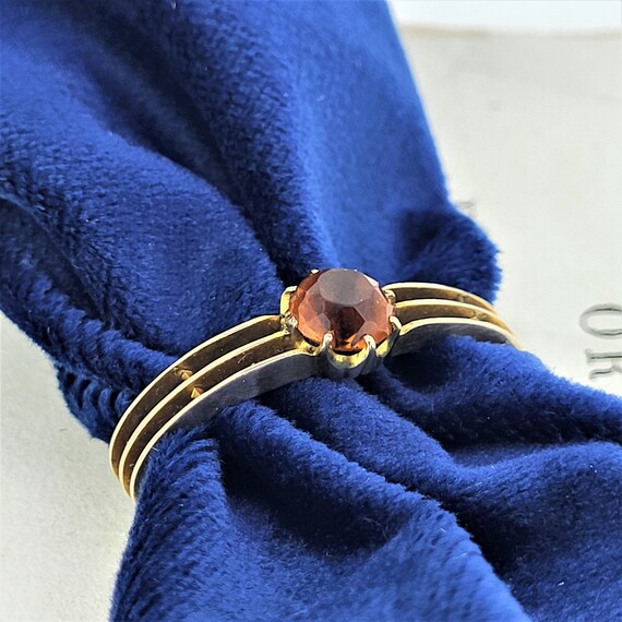 9ct Gold Antique Scarf Clip - Gem