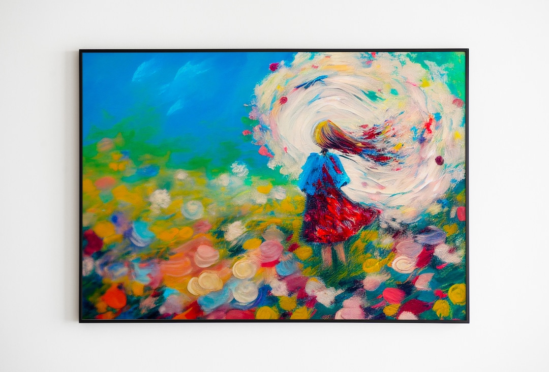 Whimsical Wall Art, Whimsical Wall Print, Whimsical Painting, Oil ...