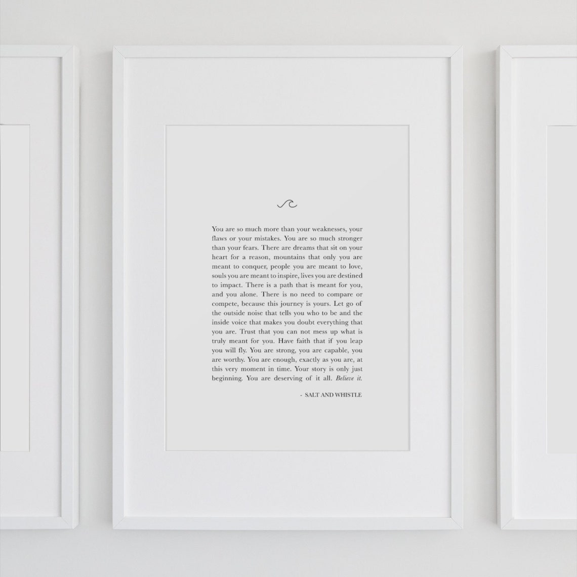 You Are Deserving Print - Printable Wall Art | Digital Download Print ...
