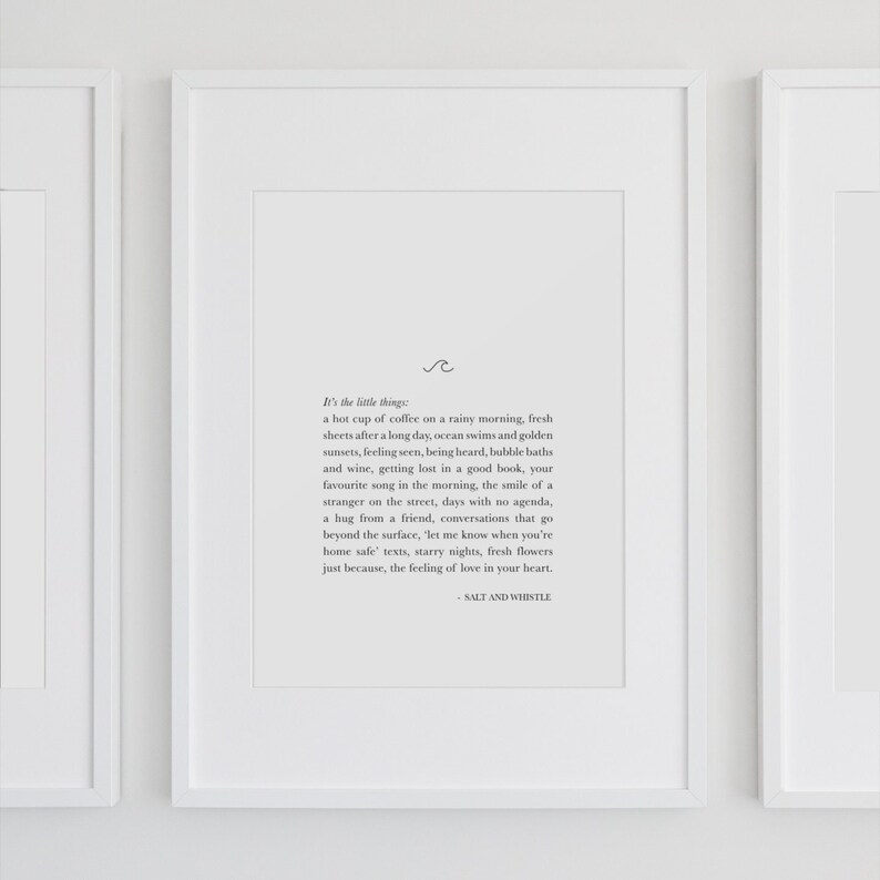 The Little Things Print - Printable Wall Art | Digital Download Print ...