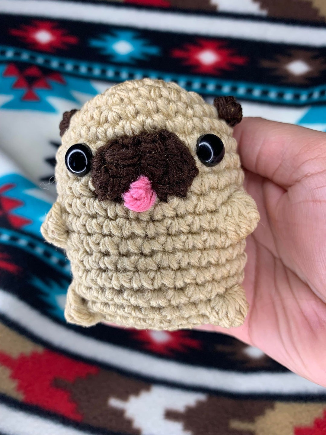 Potato Pug Crochet Handmade Plush Amigurumi - Etsy