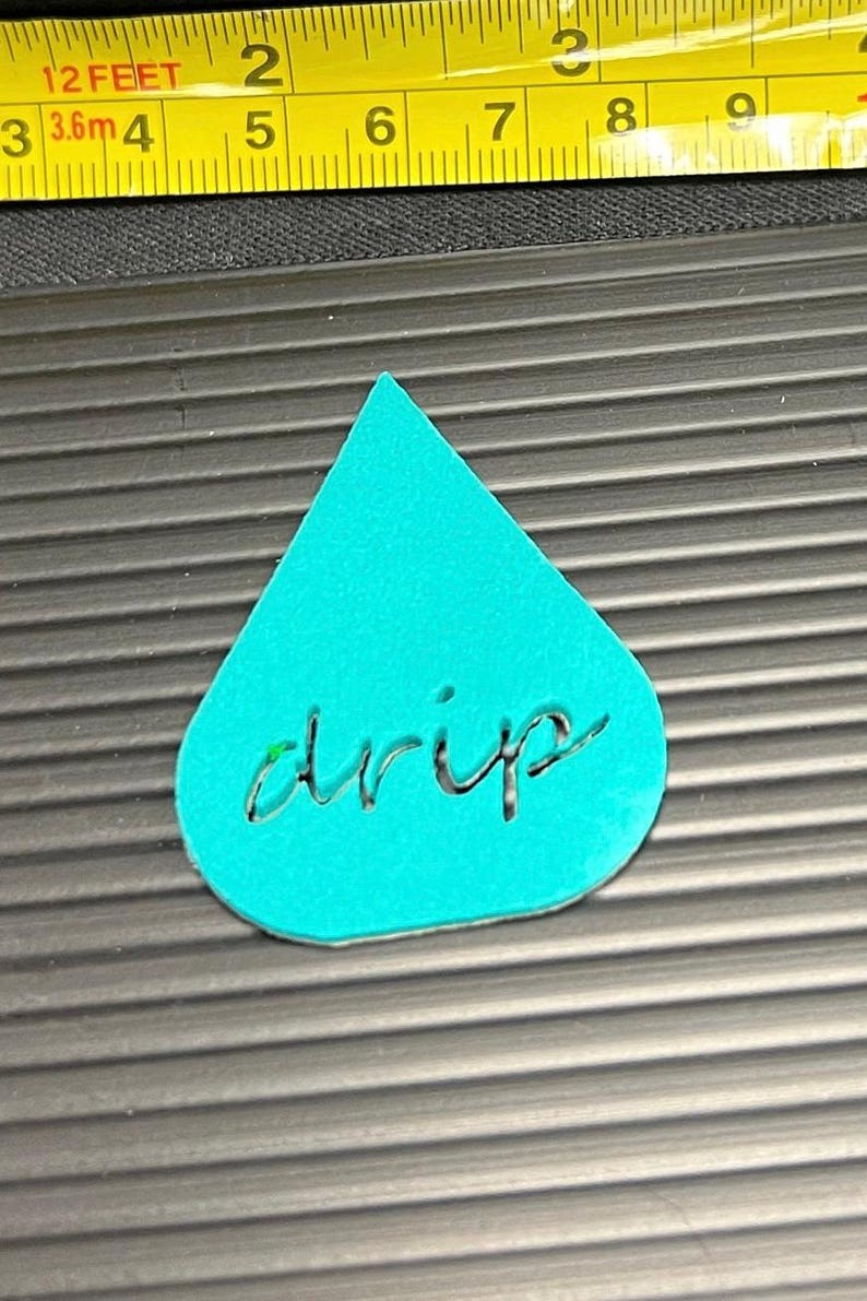 DRIP Drop Foam Decal - Etsy