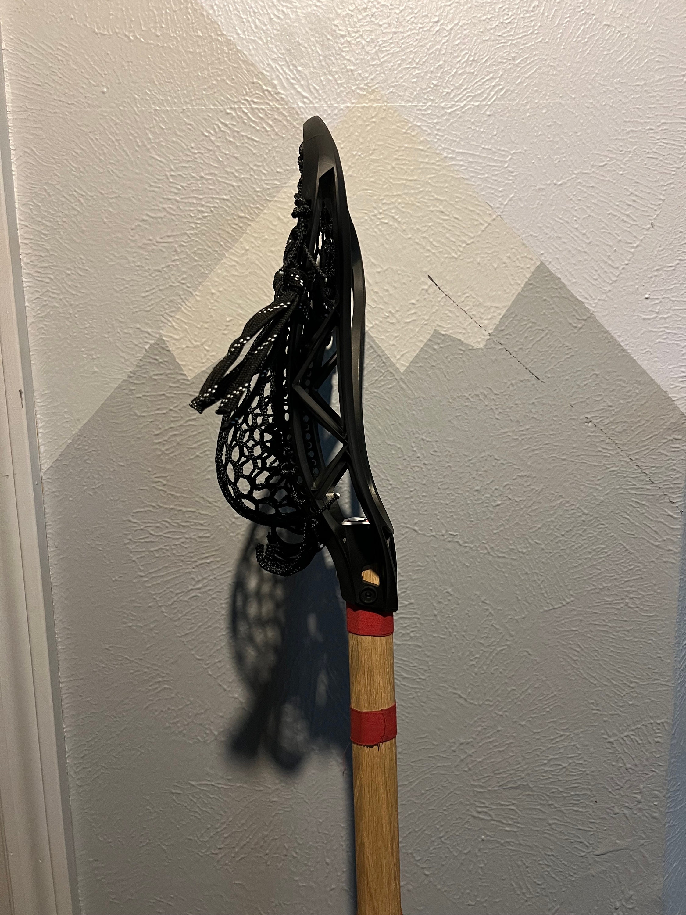 Oak Wood Lacrosse Stick -complete Stick With Head - Etsy