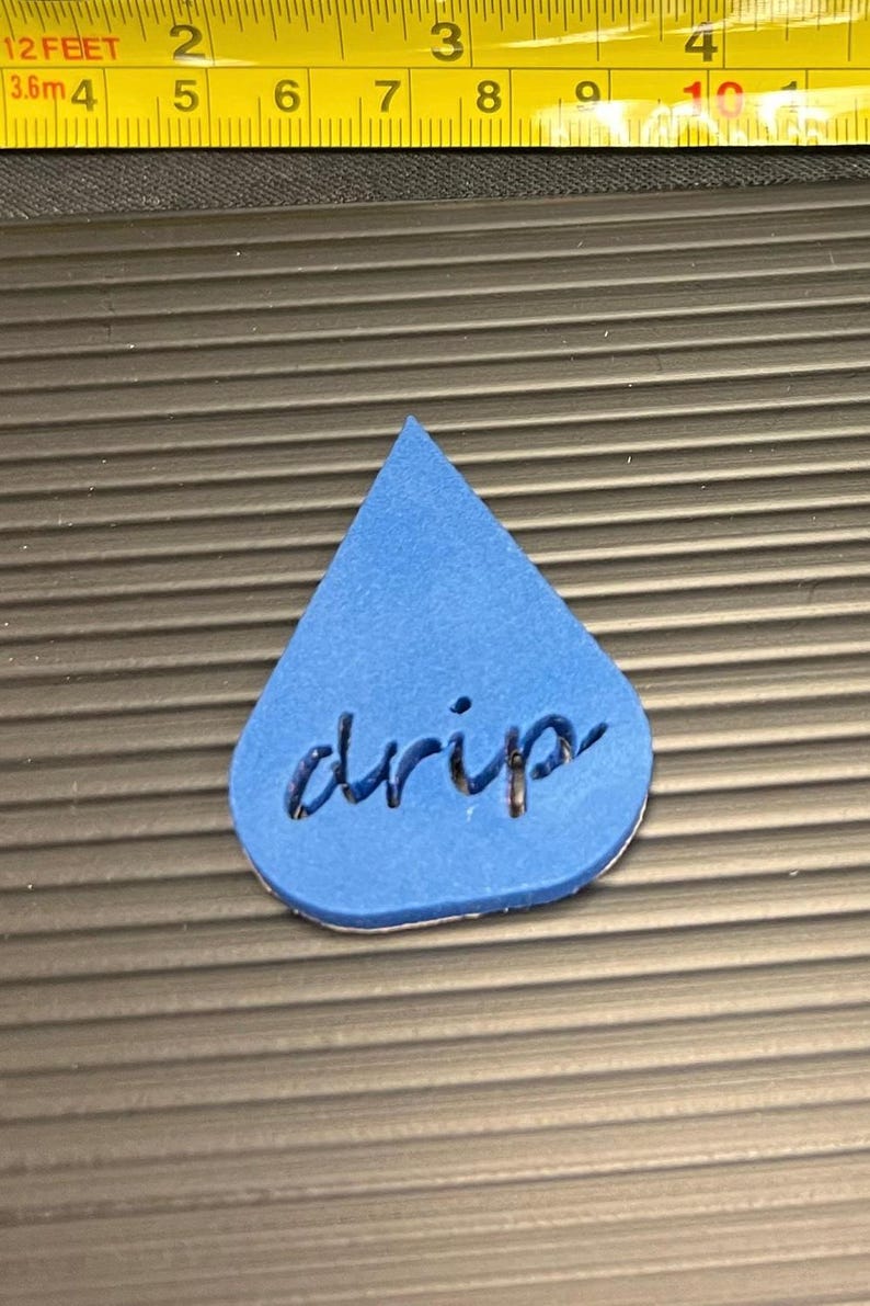 DRIP Drop Foam Decal - Etsy