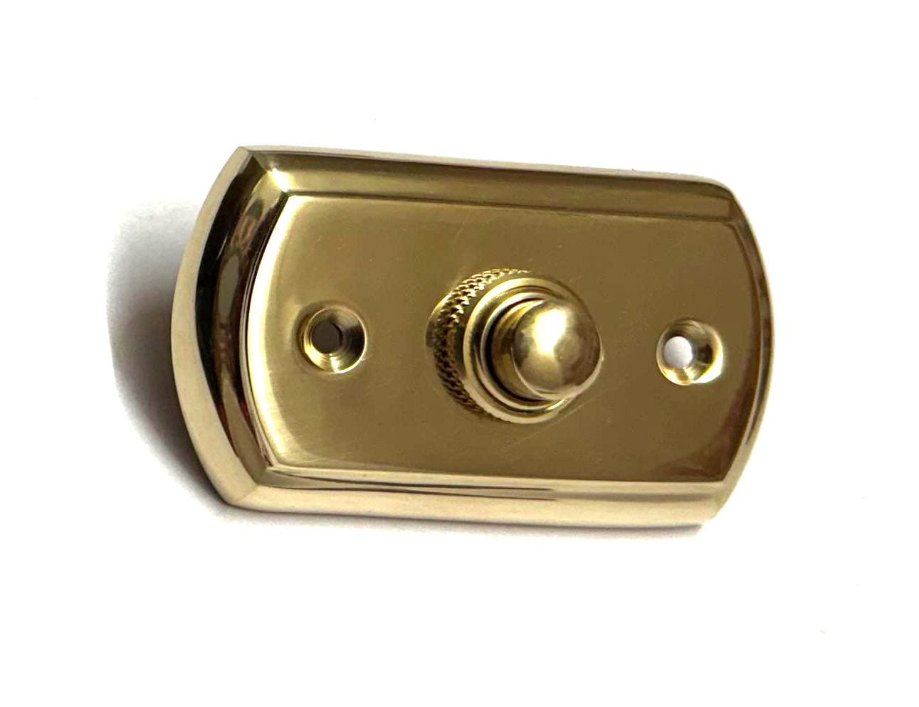 Traditional Solid Brass Bell Push – Elegant Doorbell Button for Classic ...
