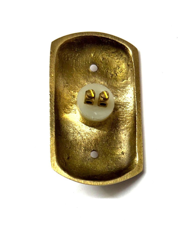 Traditional Solid Brass Bell Push – Elegant Doorbell Button for Classic ...
