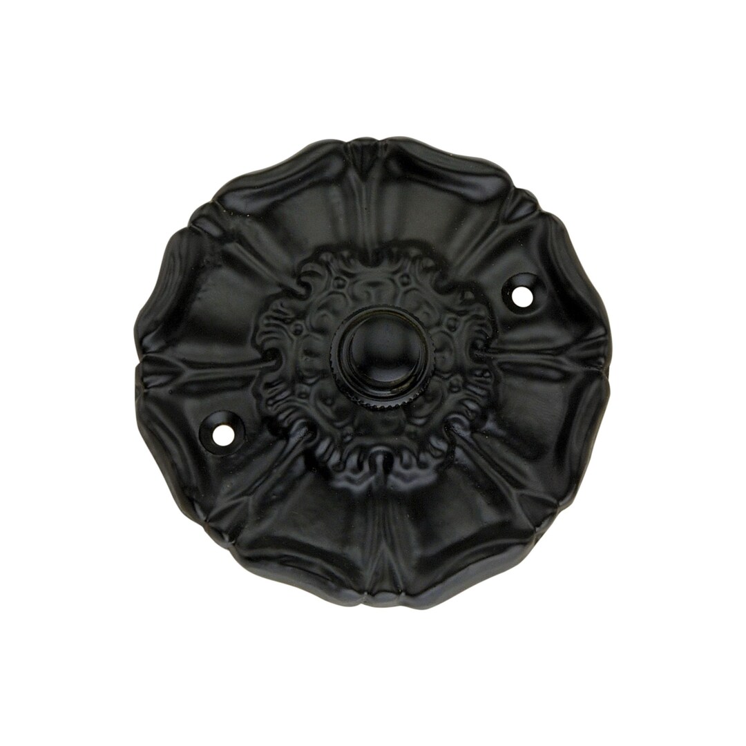 Vintage Cast Iron Bell Push Doorbell – Black Decorative Victorian ...