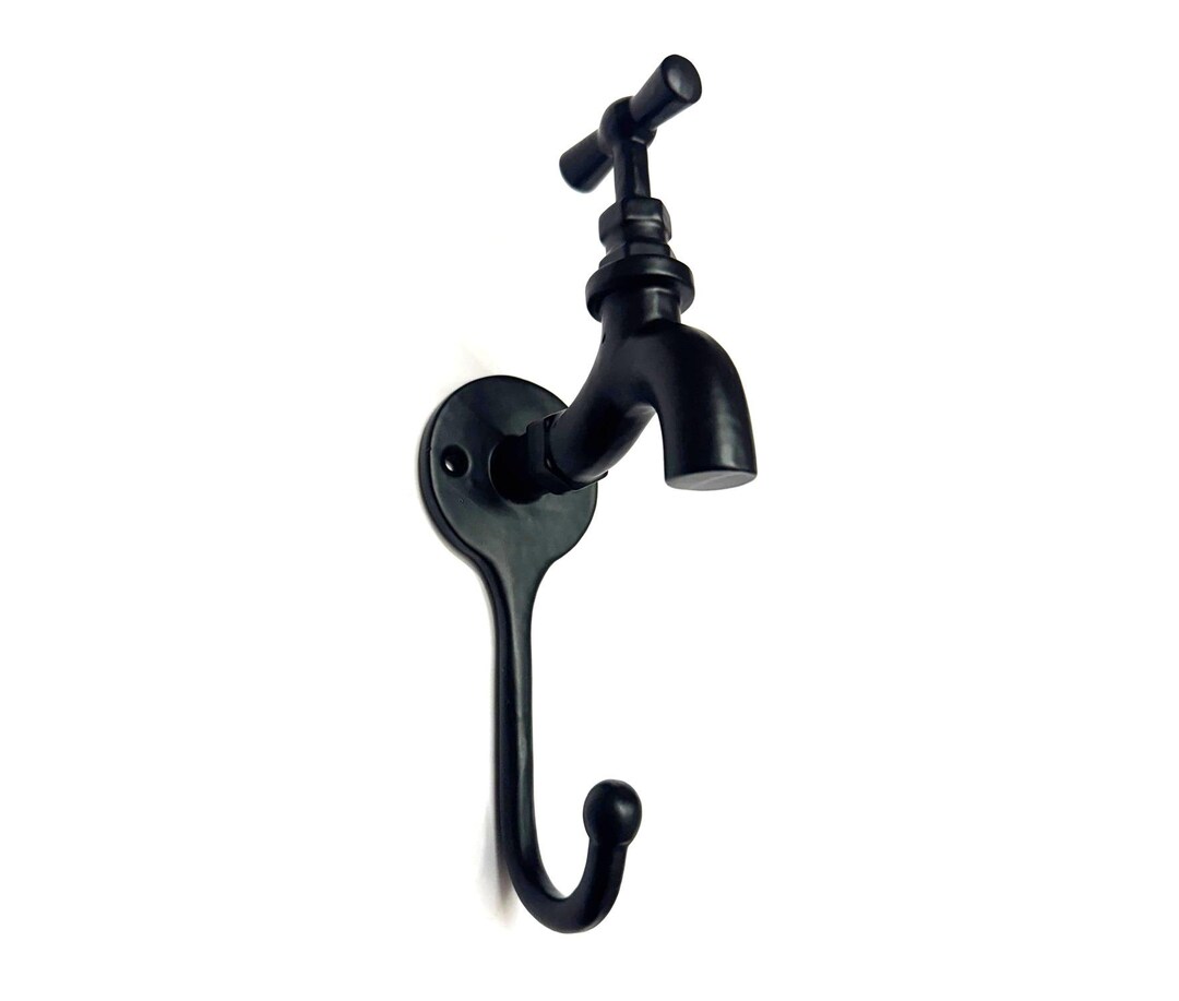 Handmade Cast Iron Tap Hook: Rustic Farmhouse Wall Hanger - Etsy