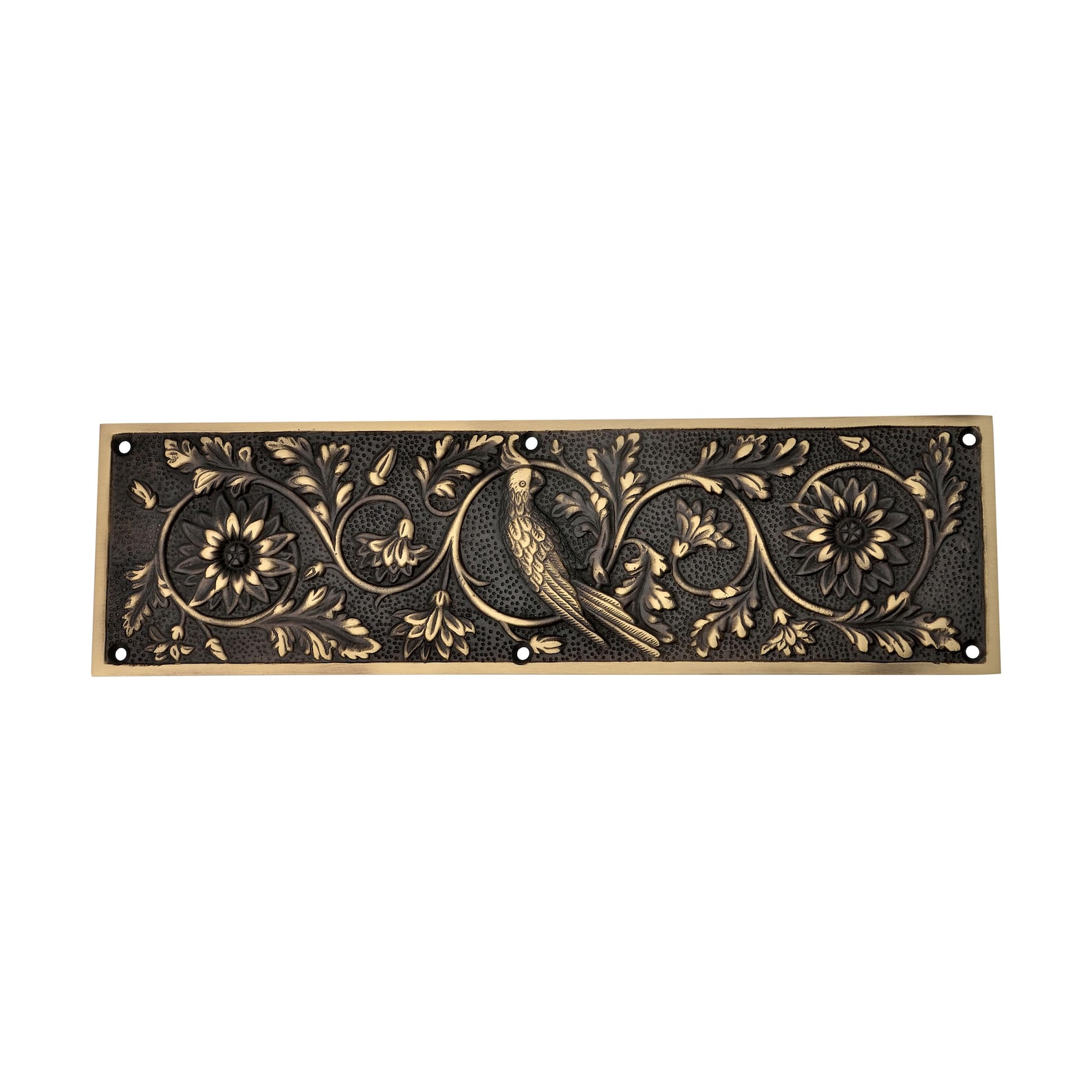 Solid Brass Parrot Push Plate – Art Deco Tropical Door Decor - Etsy