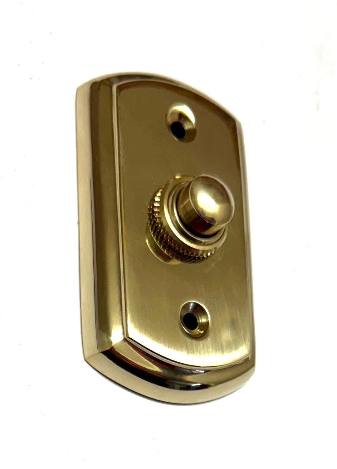Traditional Solid Brass Bell Push – Elegant Doorbell Button for Classic ...