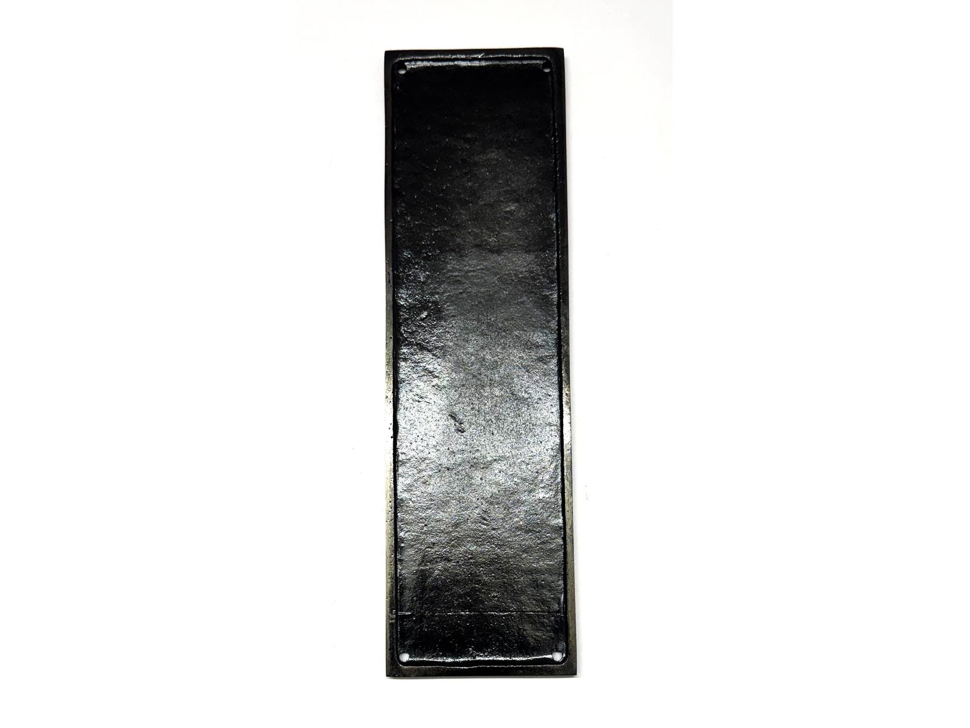 Inca Cast Iron Door Push Plate: Antique Black Hardware - Etsy