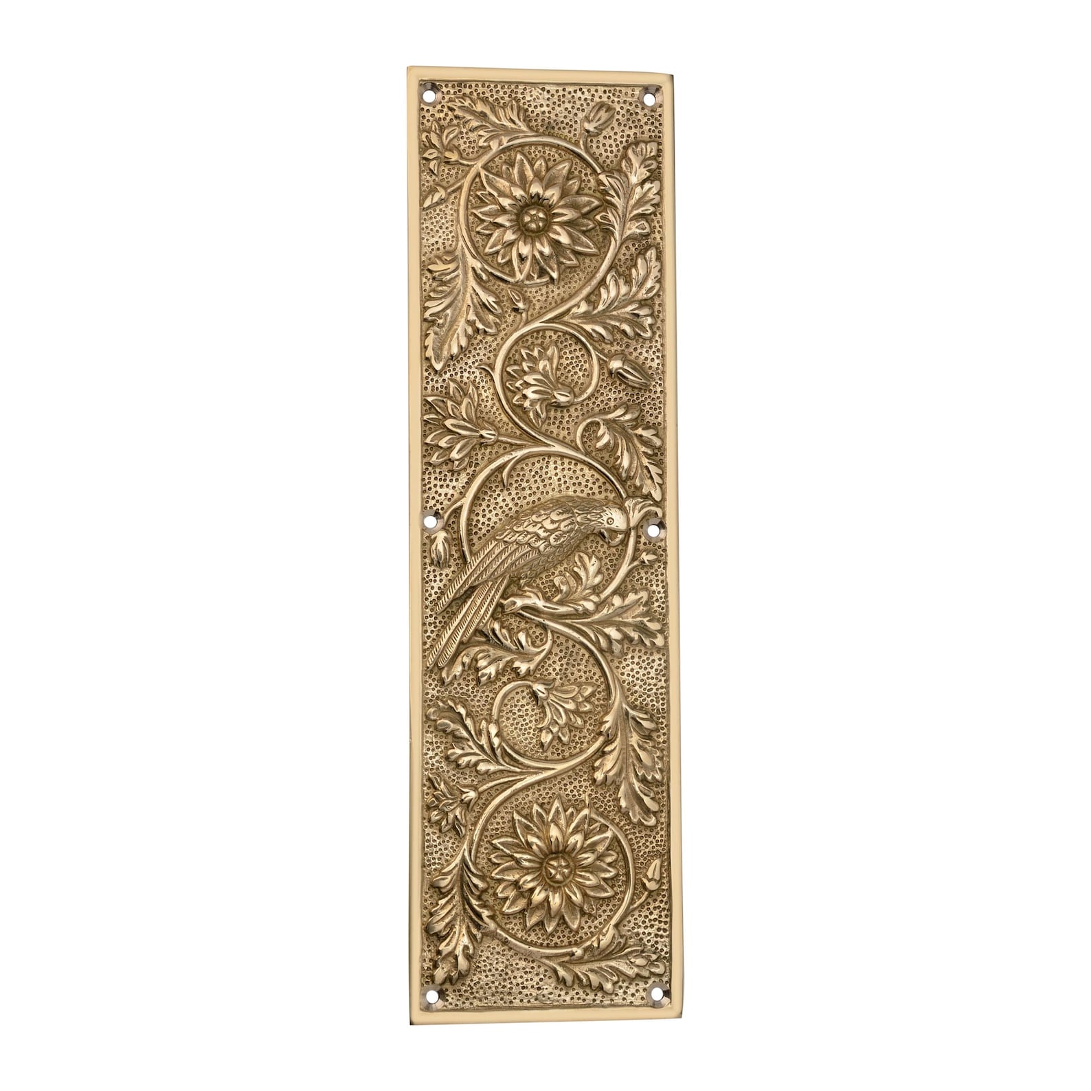 Solid Brass Parrot Push Plate – Art Deco Tropical Door Decor - Etsy
