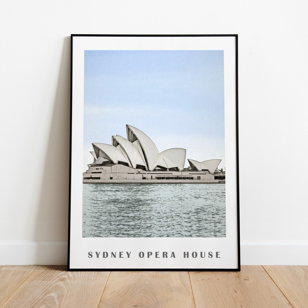 Sydney Opera House Print, Australia Landmark Wall Art, Home Decor ...