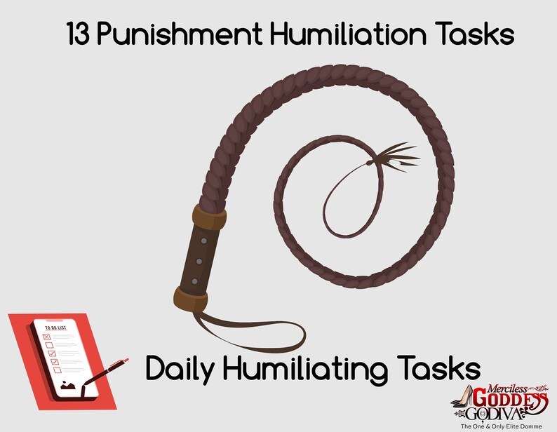 13 Daily Punishment Humiliation Tasks Femdom Humiliation BNWO Beta Male ...