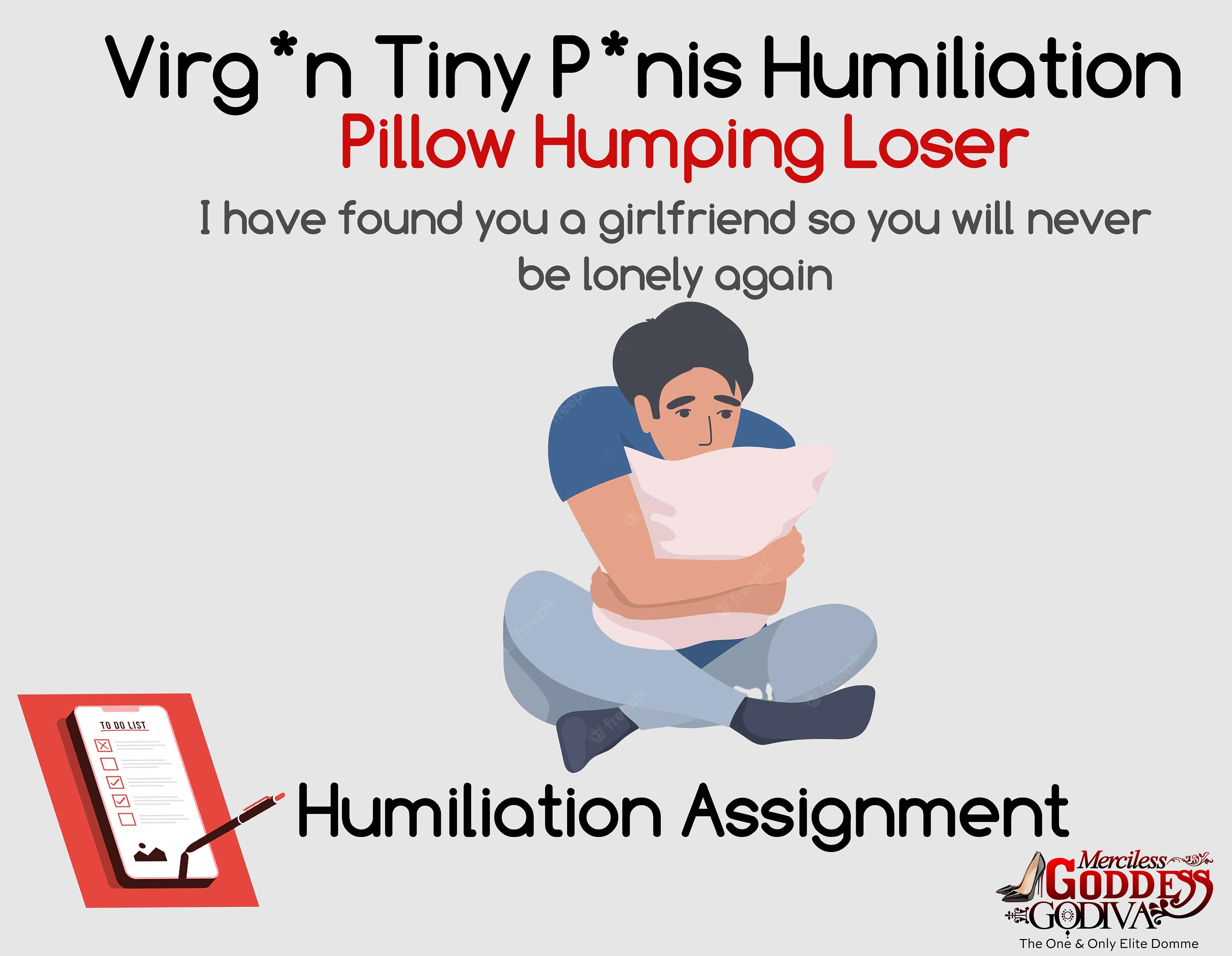 Virgin Tiny Pnis Pillow Humping Loser Assignment Femdom Humiliation