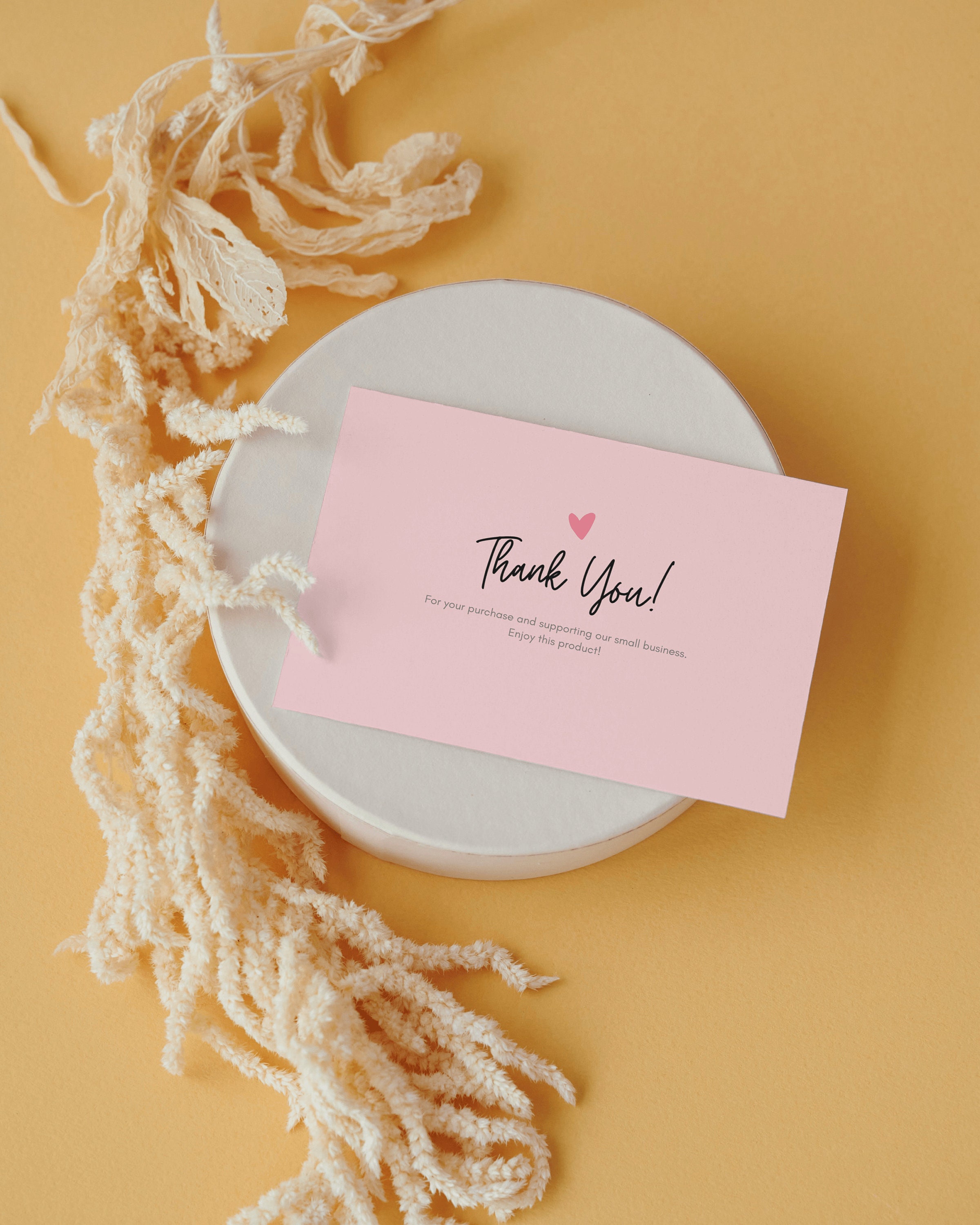 Digital Printable Thank You Card | Instant Download | Business Thank ...