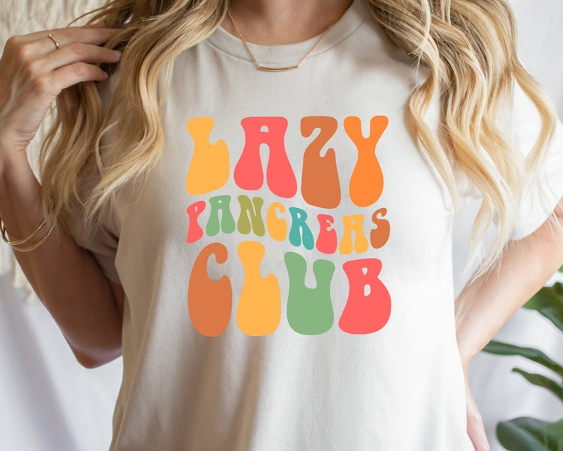 Lazy Pancreas Club Svg Wavy Letters Svg Funny Insulin Svg - Etsy