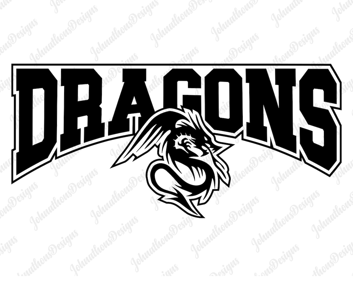 Dragons Mascot Svg Dragons Svg Digital Download Mascot - Etsy