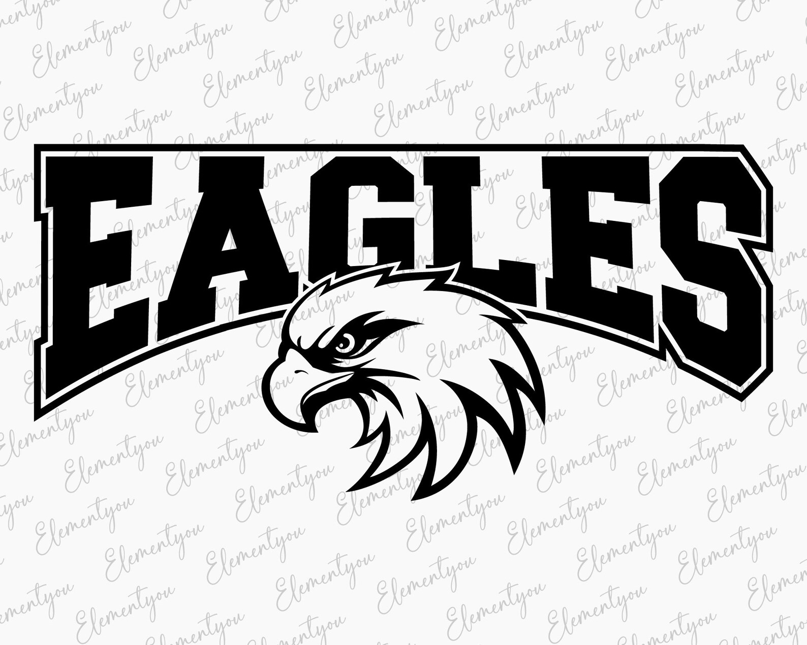 Eagles Mascot Svg Eagles Svg Digital Download Mascot - Etsy