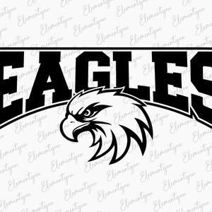 Eagles Mascot Svg, Eagles Svg, Digital Download, Mascot Sublimation ...