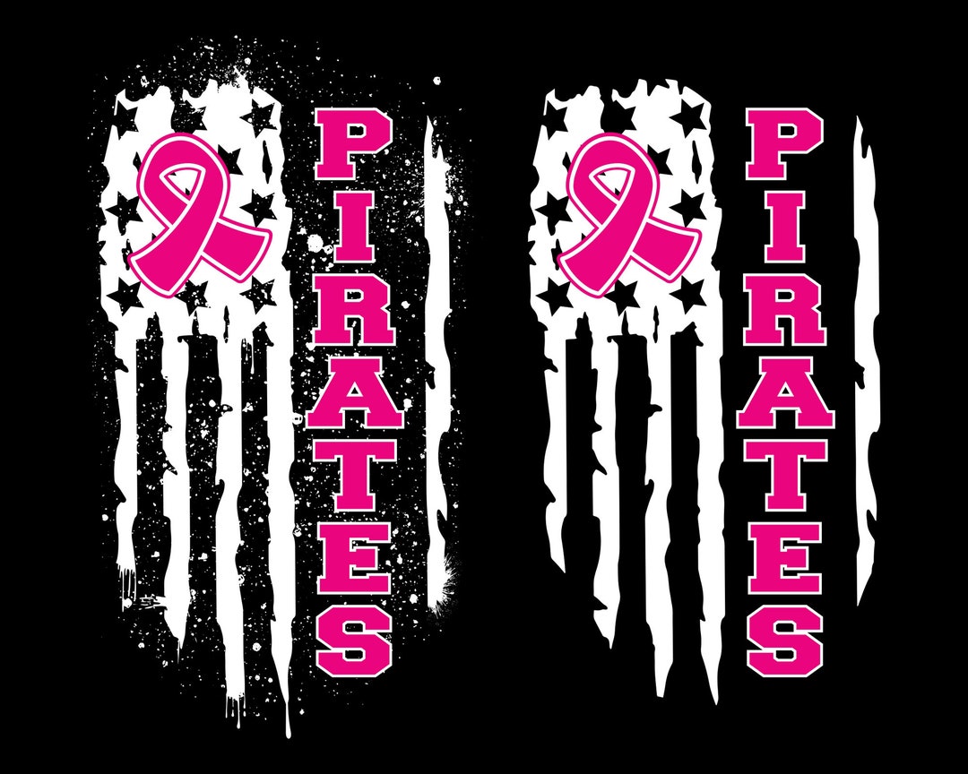 Pirates Cancer Svg, Printable, Pirates Mascot Svg, Cancer Awareness ...