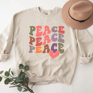 Peace Svg, Wavy Stacked Svg, Digital Prints, Peace Sign Svg, Peace Word ...