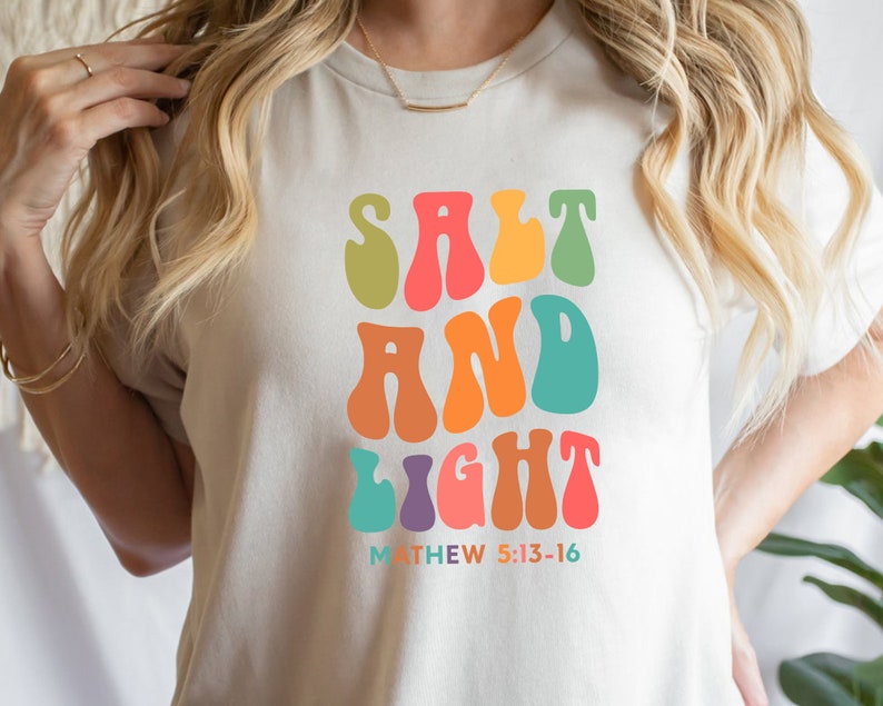 Salt and Light Svg Wavy Letters Svg Bible Verse Svg - Etsy