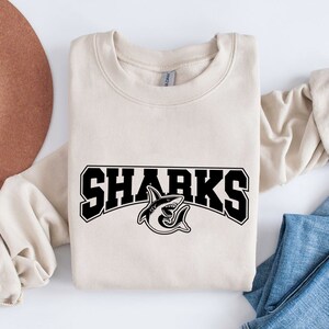 Sharks Mascot Svg, Sharks Svg, Digital Download, Mascot Sublimation ...
