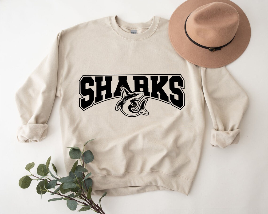 Sharks Mascot Svg Sharks Svg Digital Download Mascot - Etsy
