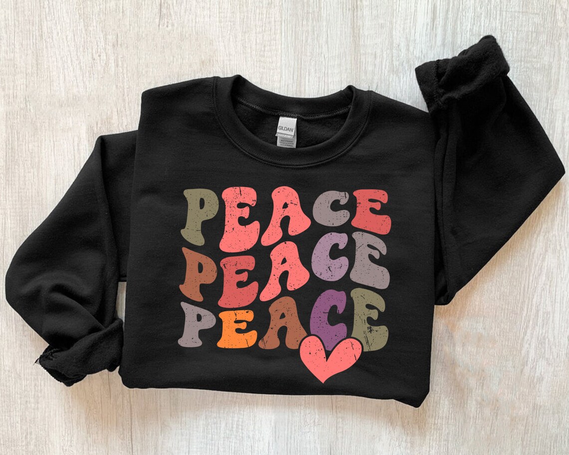 Peace Svg Wavy Stacked Svg Digital Prints Peace Sign Svg - Etsy