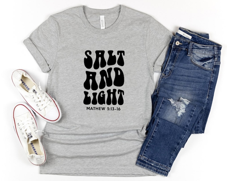 Salt and Light Svg Wavy Letters Svg Bible Verse Svg - Etsy