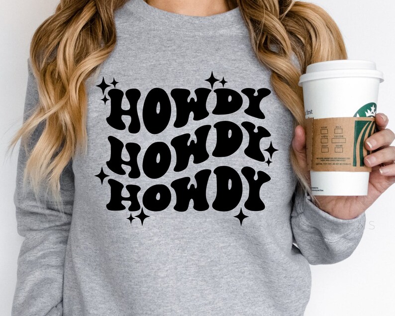 Howdy Howdy Svg Wavy Letters Svg Cowboy Svg Digital - Etsy