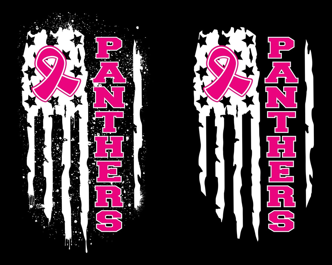 Panthers Cancer Svg, Printable, Panthers Mascot Svg, Cancer Awareness ...