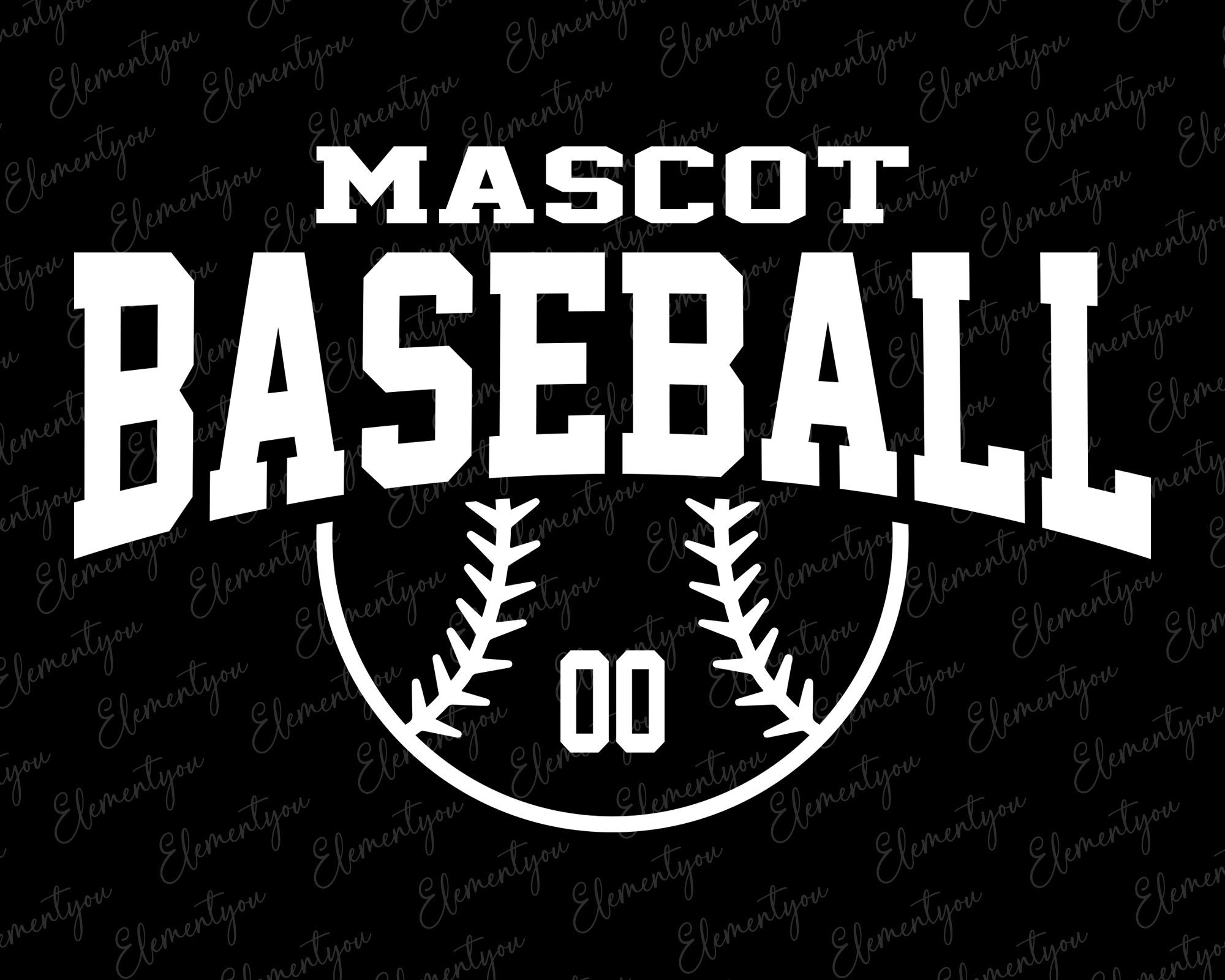 Mascot Baseball Svg Baseball Team Svg Number Svg Team - Etsy
