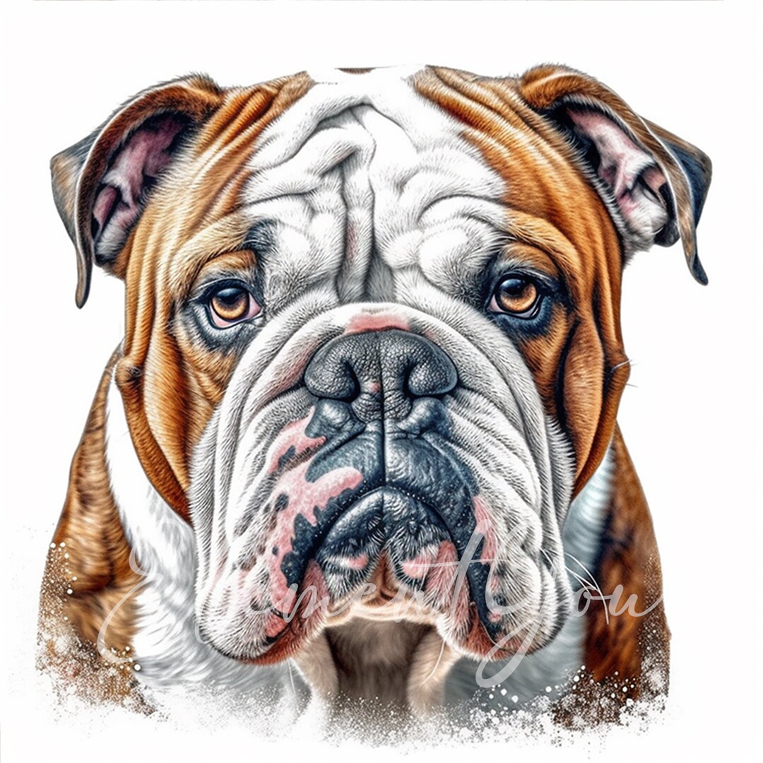 English Bulldog Clipart, 12 High Quality Jpgs, Dog Clipart, Digital ...