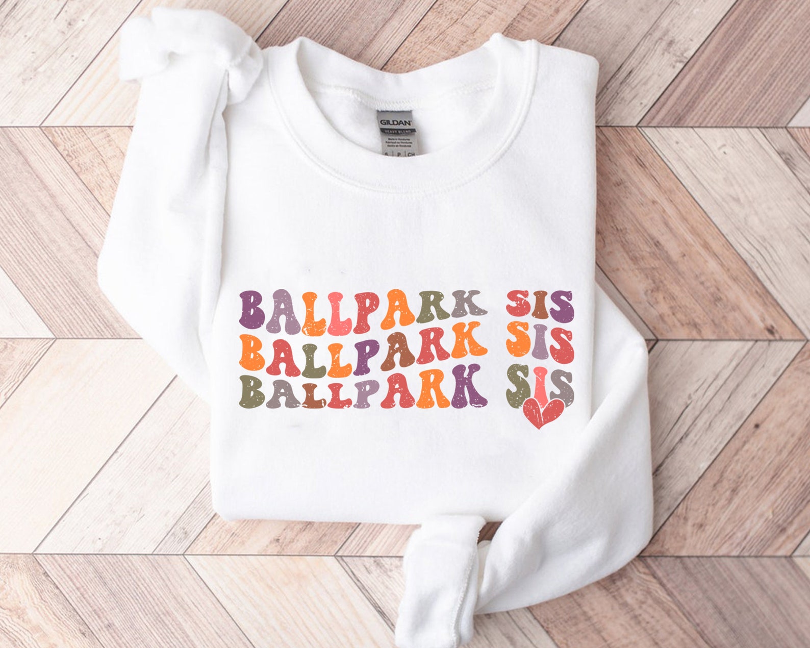 Ballpark Sis Svg Wavy Stacked Svg Digital Print Sports Sis - Etsy