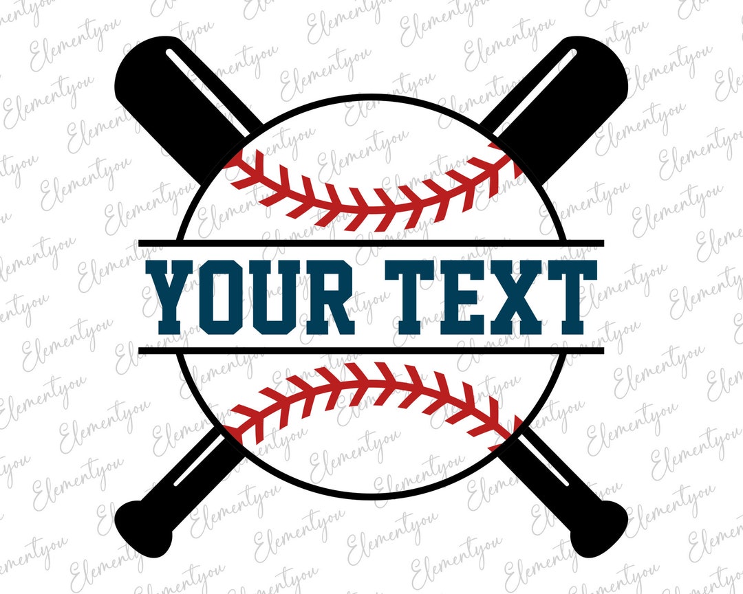 Your Text Svg, Baseball Bat Svg, Baseball Svg, Monogram Svg, Digital ...