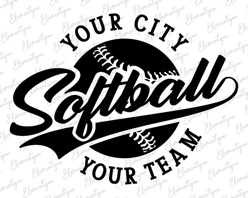 Softball Svg Team Name Svg Game Day Svg Digital Downloads - Etsy