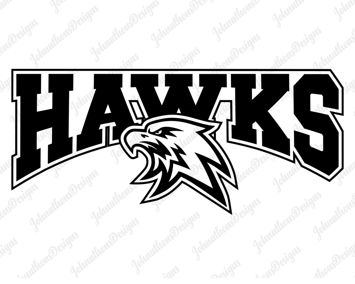 Hawks Mascot Svg, Hawks Svg, Digital Download, Mascot Sublimation ...