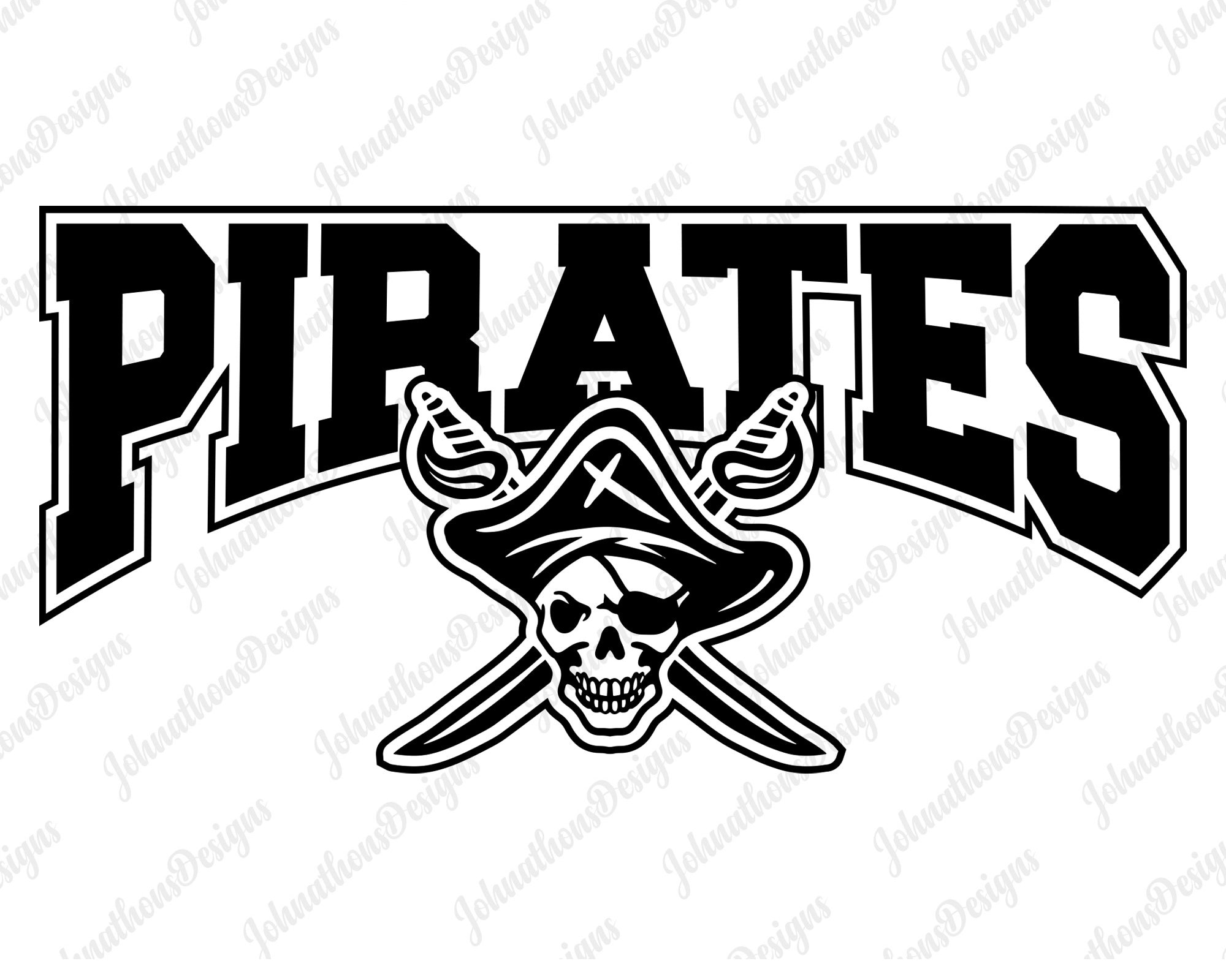 Pirates Mascot Svg, Pirates Svg, Digital Download, Mascot Sublimation ...