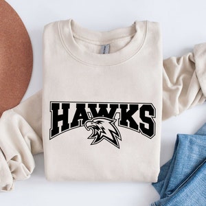 Hawks Mascot Svg, Hawks Svg, Digital Download, Mascot Sublimation ...