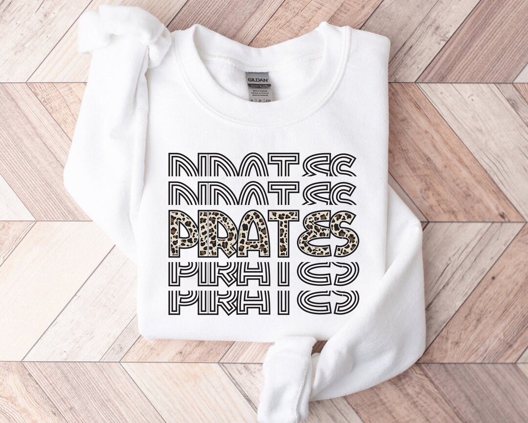 Pirates Stacked Svg, Pirates Leopard Png, Mascot Sublimation, Pride ...
