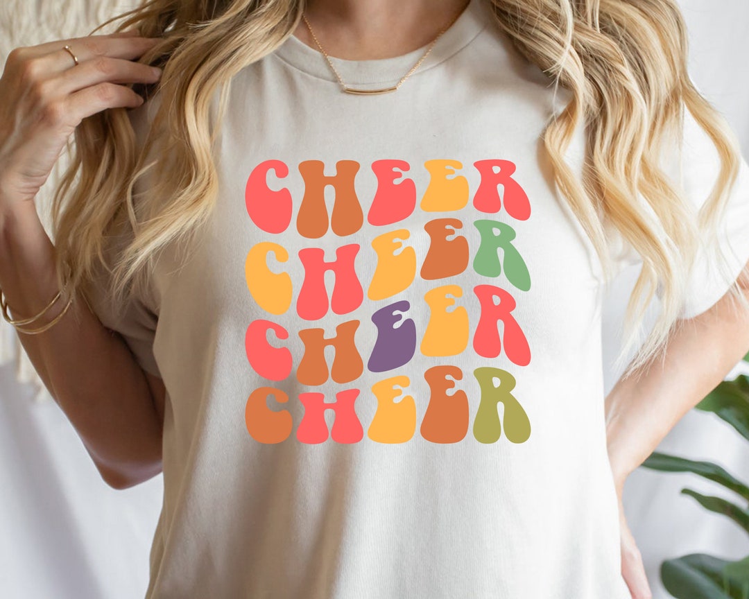 Cheer Svg, Digital Vector, Game Day Svg, Retro Wavy Text Svg ...