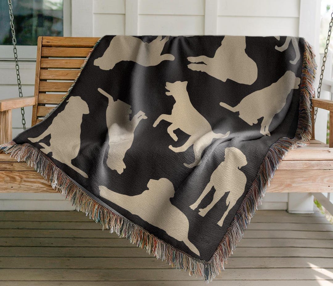 Labrador Woven Blanket, Labrador Dog Tapestry, Labrador Throw, Dog ...