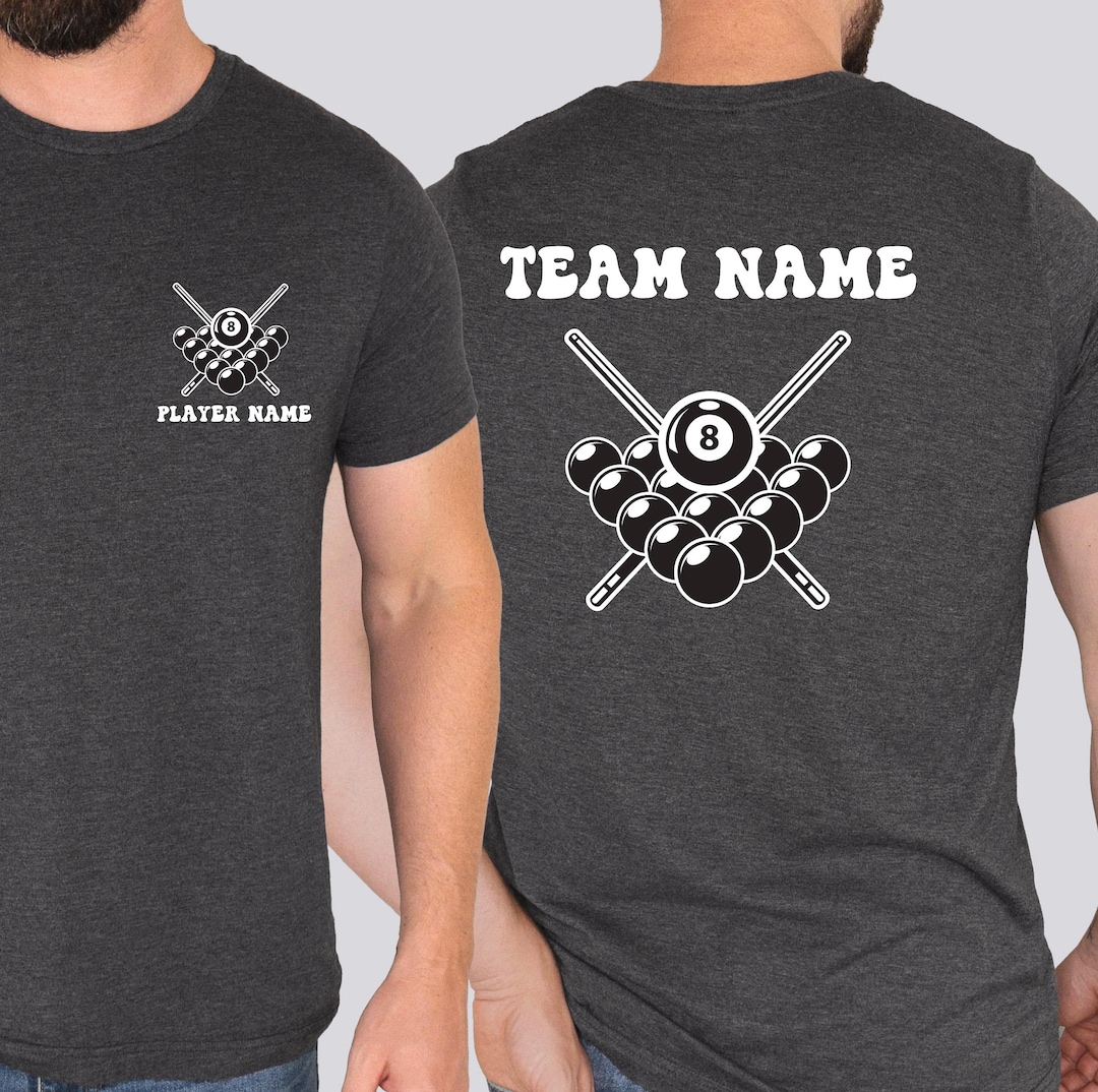 Billiard Team Shirt, Personalized Billiard Team Shirts, Personalized ...