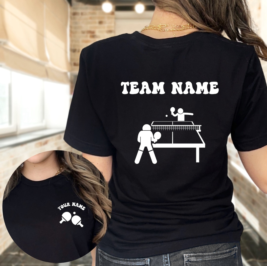 Ping Pong Shirt, Custom Table Tennis Shirt, Ping Pong Tournament ...