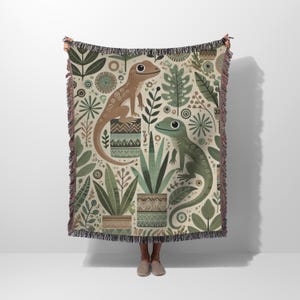 Lizard Woven Blanket Lizard Woven Tapestry Lizard Throw Wall Decor ...