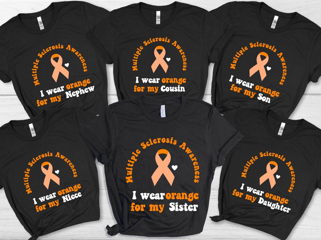 Multiple Sclerosis Shirt, Custom MS Awareness Shirt, Support Squad ...