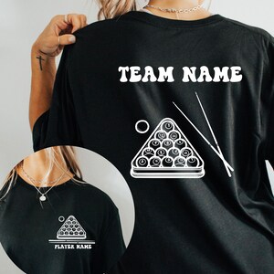 Billiard Team Shirt, Personalized Billiard Team Shirts, Personalized ...